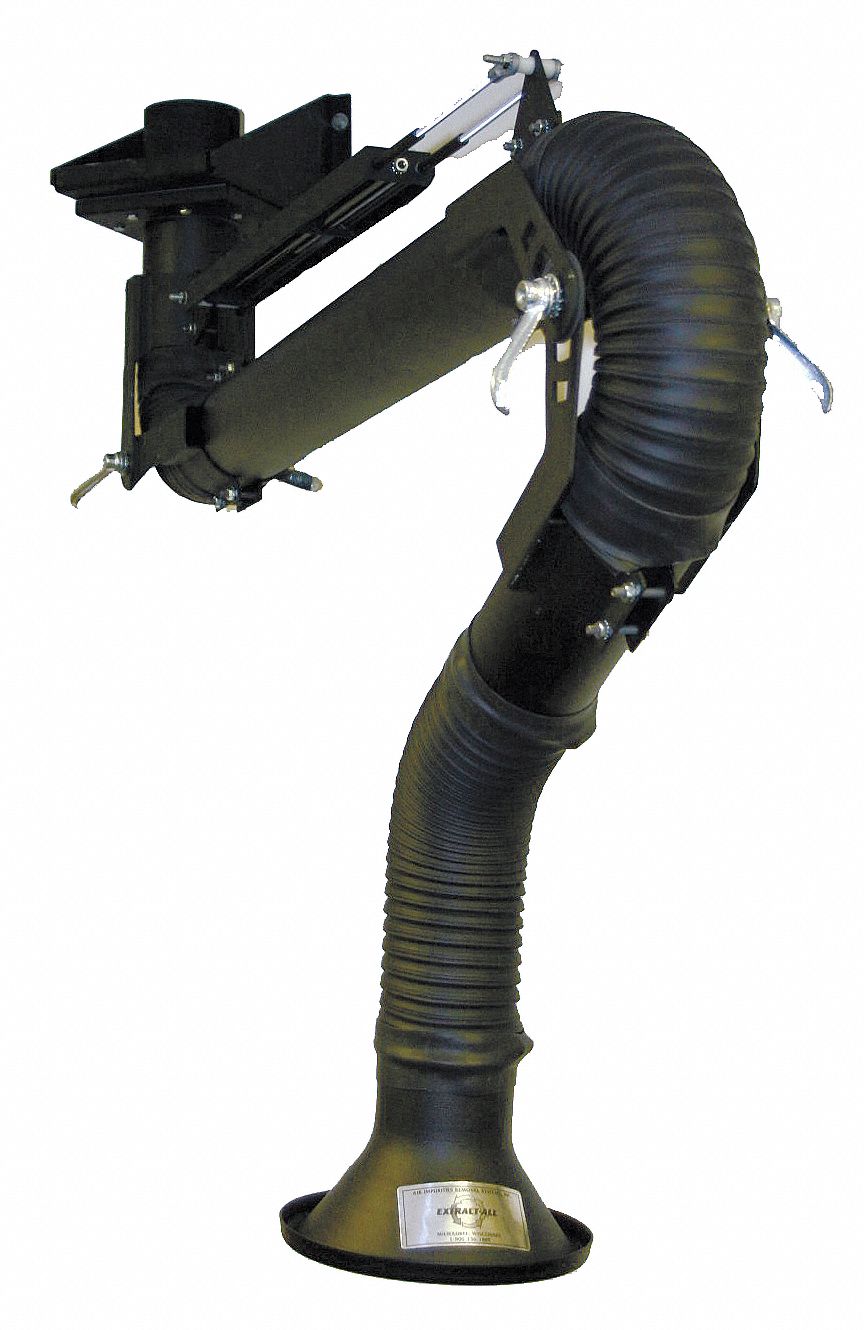 EXTRACT-ALL, 6 ft Extraction Arm Lg (Max), 4 in Dia, Extraction Arm ...
