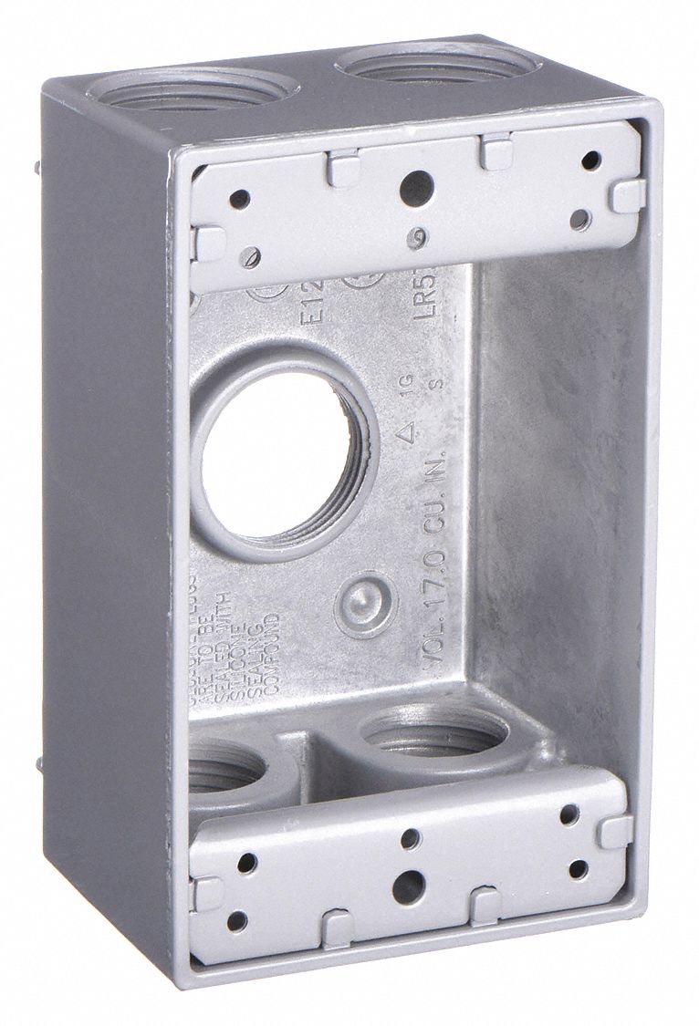 BELL, Aluminum, Rectangular, Electrical Box - 2DCV5|5331-0 - Grainger
