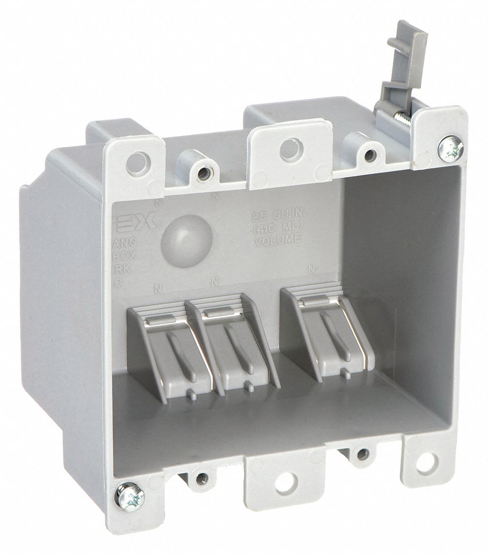 CANTEX, PVC, Nonmetallic Material & Nominal Size, Electrical Box ...