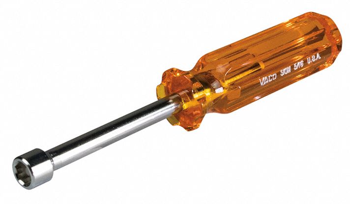 KLEIN TOOLS Hollow Round Shank Nut Driver: 5/16 in Tip Size, 6 1/2 in ...