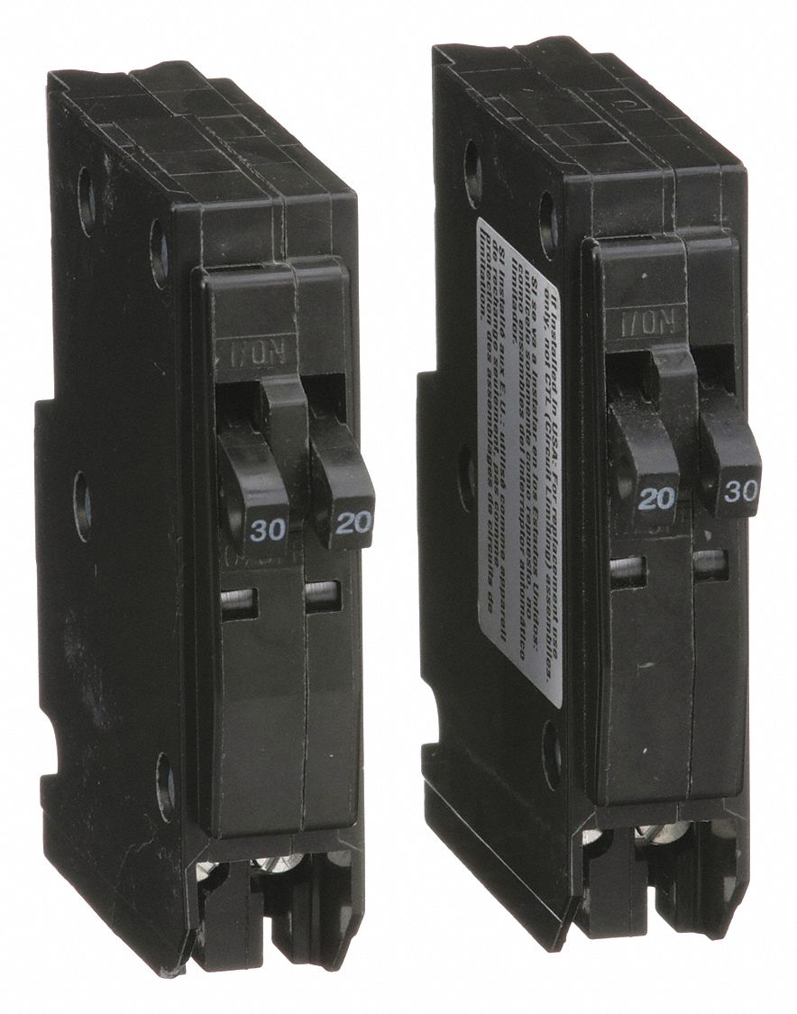 SQUARE D Miniature Circuit Breaker, Amps 30 A, Circuit Breaker Type ...