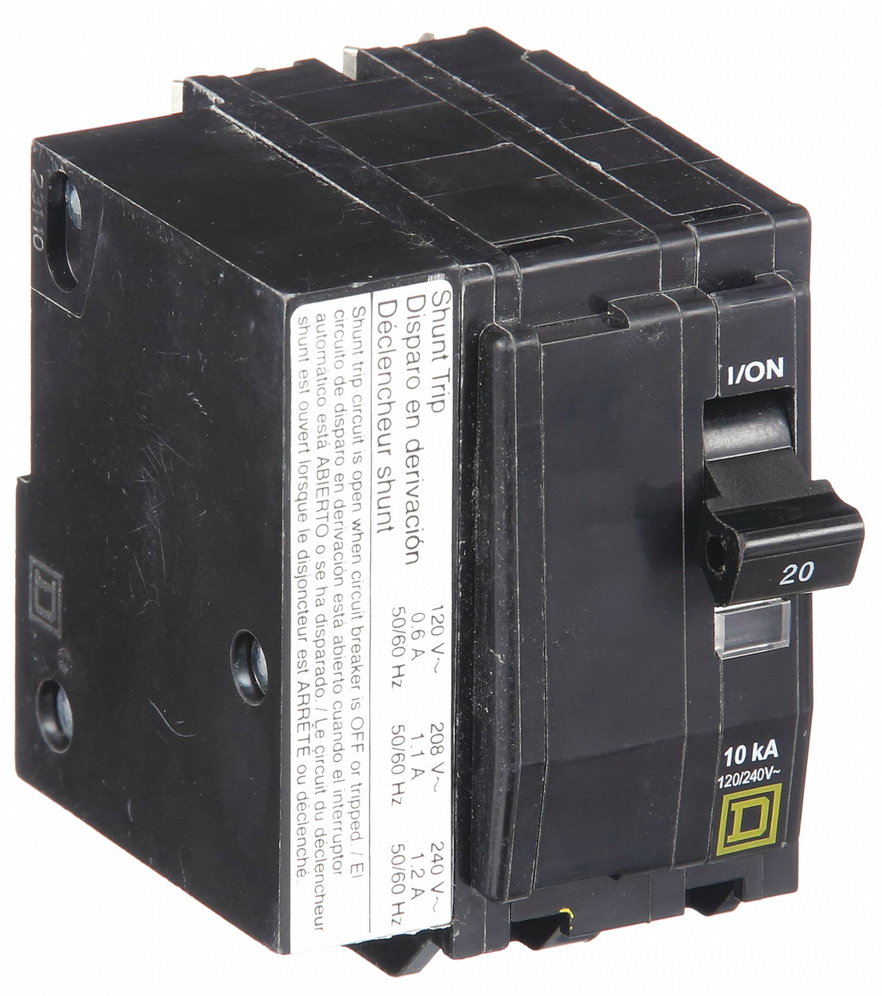 SQUARE D, 20 A, 120/240V AC, Miniature Circuit Breaker - 2DG56|QO2201021 - Grainger