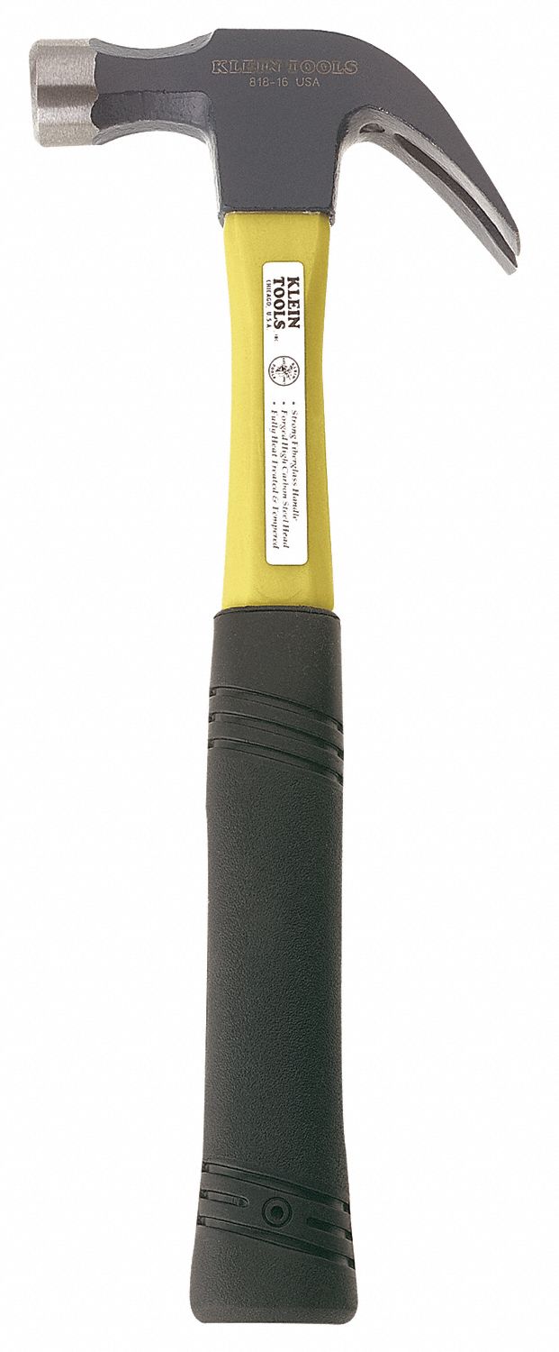 Steel, Textured Grip, Curved Claw Hammer - 2DGE2|818-20 - Grainger