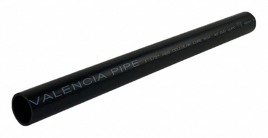 ABS, 1 1/2 in Nominal Pipe Size, Pipe - 2DGF9|29-1510 - Grainger