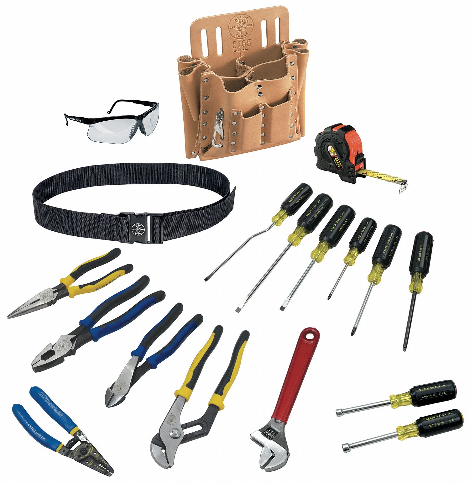 KLEIN TOOLS General Hand Tool Kit,No. of Pcs. 18 - 2DGP4|80118 - Grainger