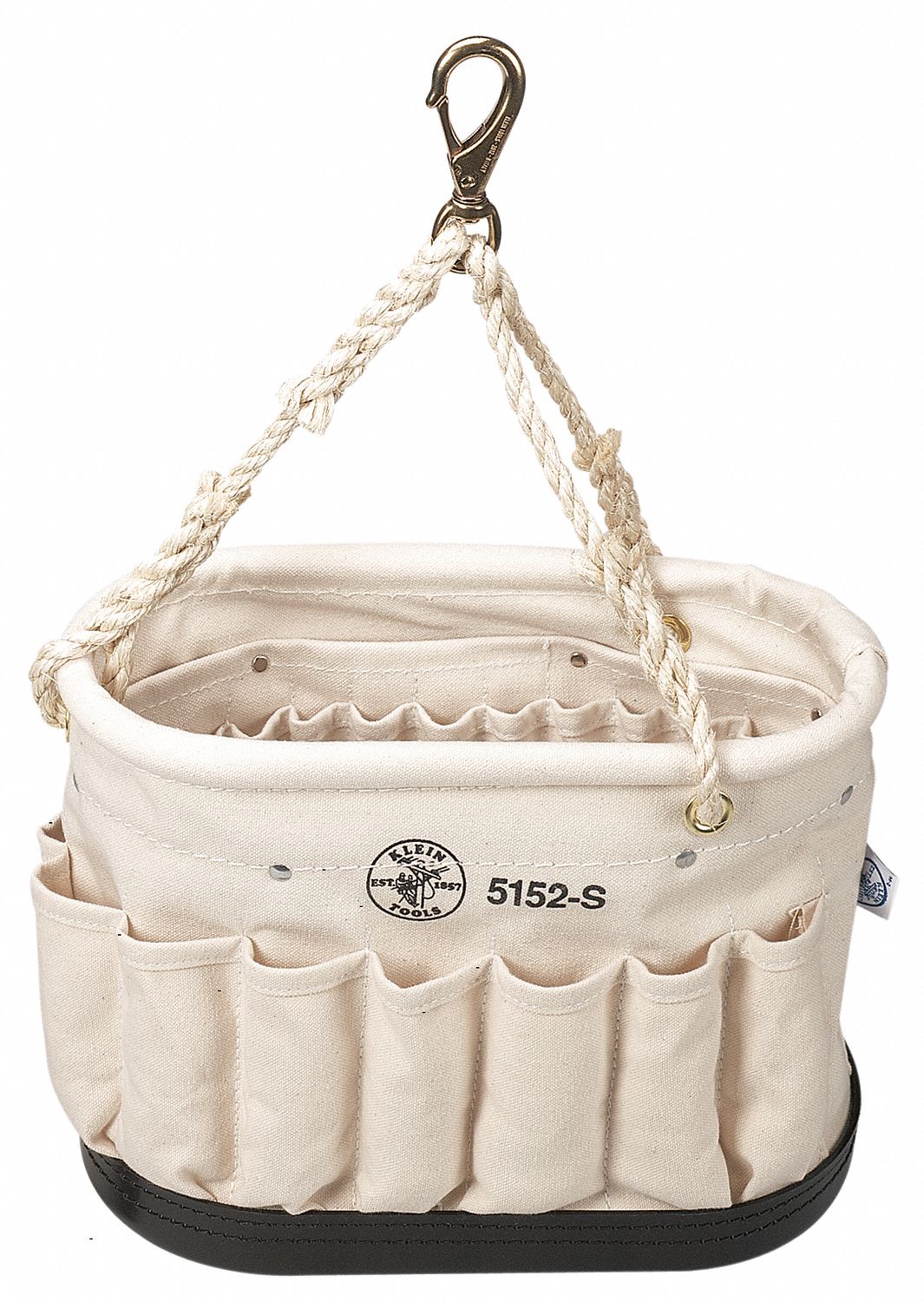 KLEIN TOOLS, 14 in W x 10 in H, Off-White, Bucket Bag - 2DGU2|5152S ...