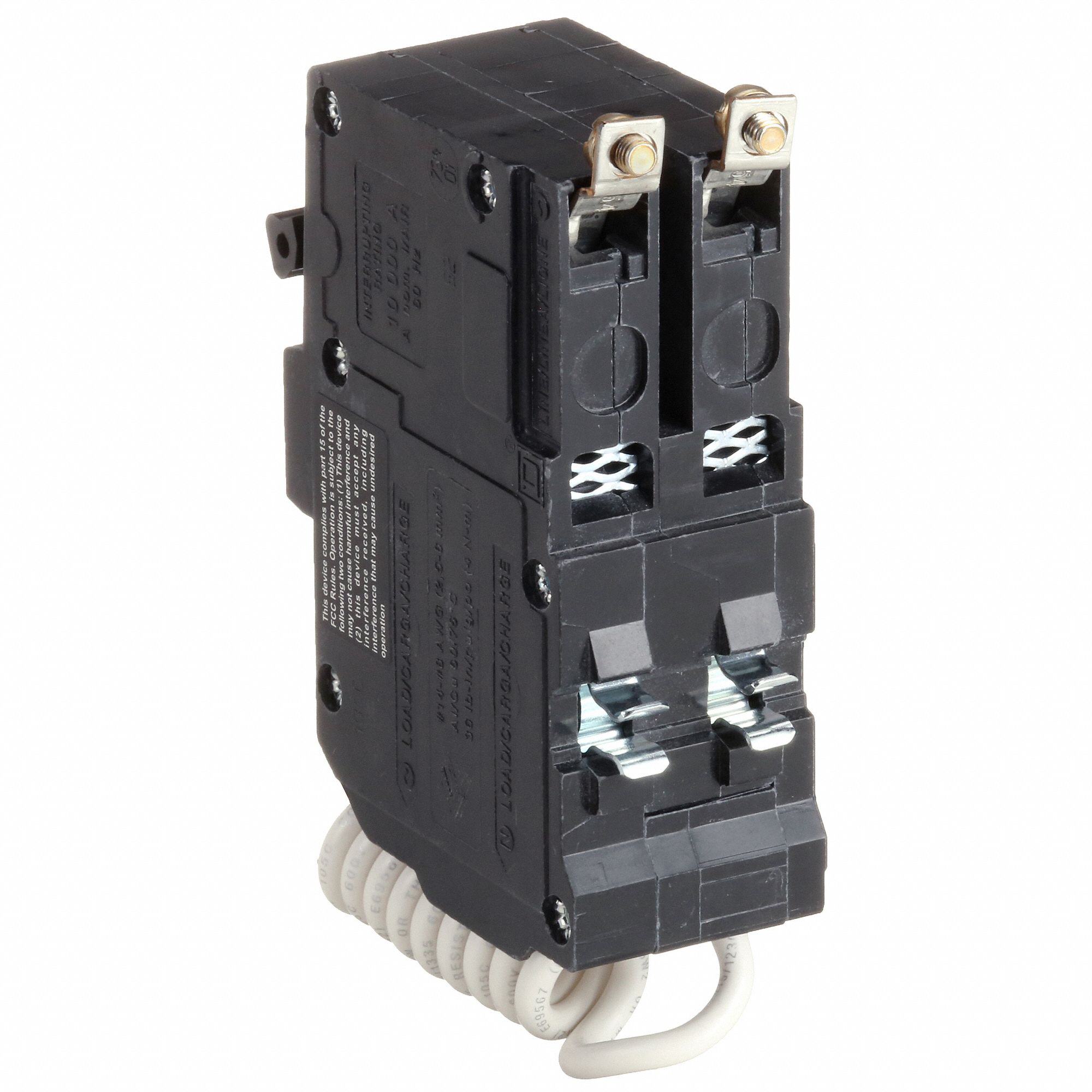 SQUARE D Miniature Circuit Breaker: 20 A, 120/240V AC, Single Phase, 10kA at 120/240V AC, 2 ...