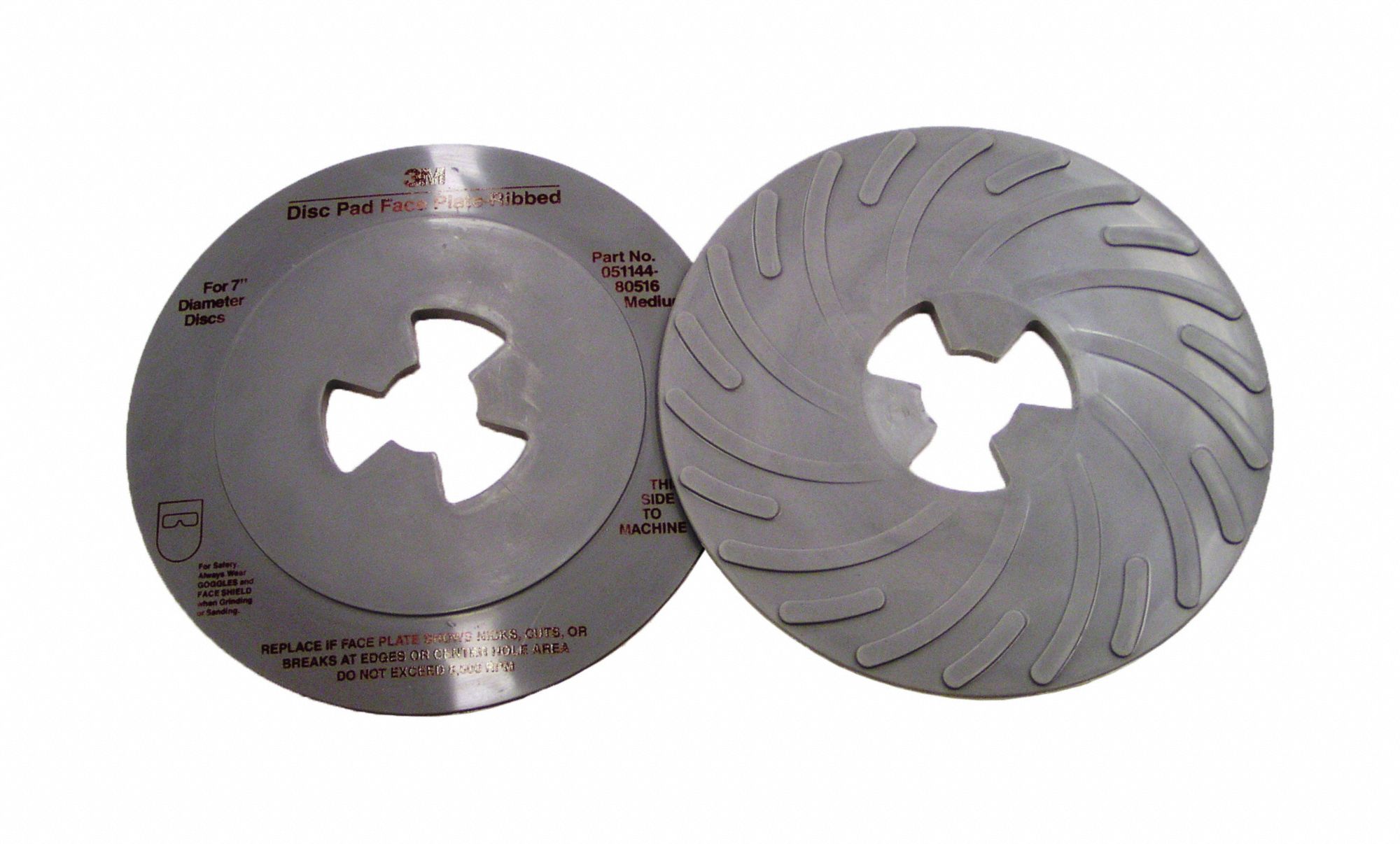 3M, 7 in Dia, 7/8 in Mounting Size, Disc Face Plate - 2DJF9|60980108231 ...