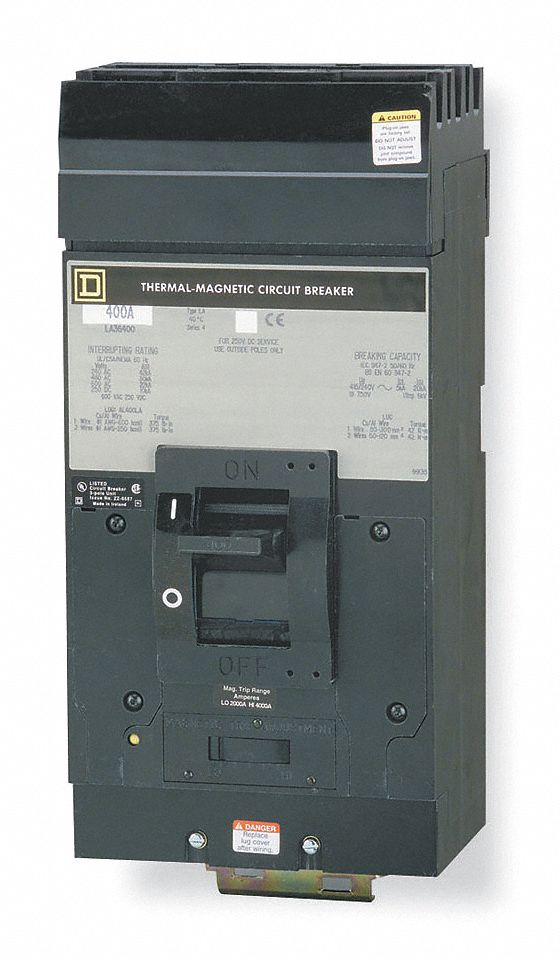 SQUARE D Circuit Breaker, 200 Amps, Number of Poles: 3, 600VAC AC ...