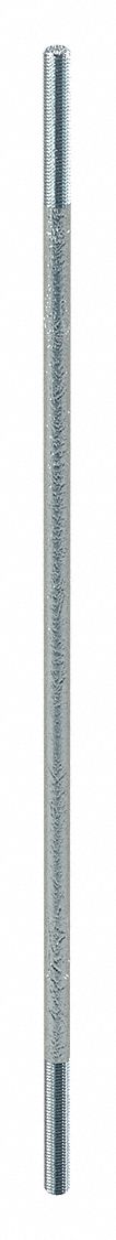Steel, Zinc Plated, Double-End Threaded Rod - 2DLV3|LINK31212EZ - Grainger