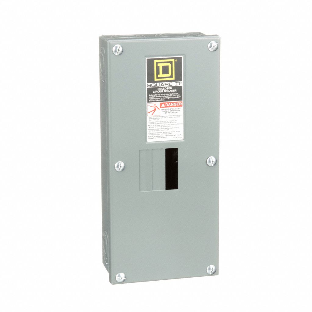SQUARE D, 2 Spaces, 100 A Amps, Circuit Breaker Enclosure - 2DP85 ...
