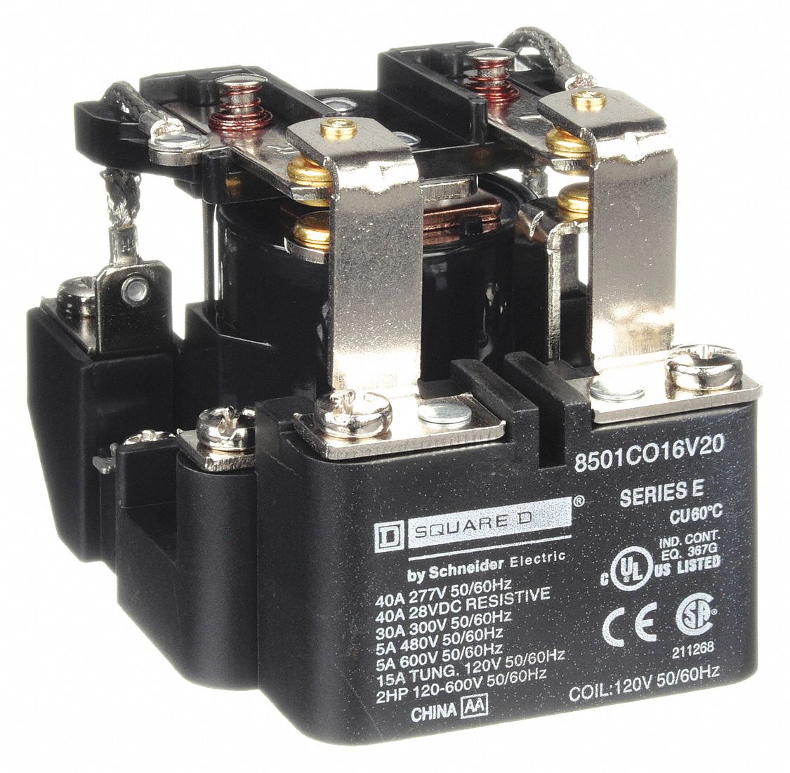 SCHNEIDER, Surface Mounted, 30 A Current Rating, Open Power Relay ...