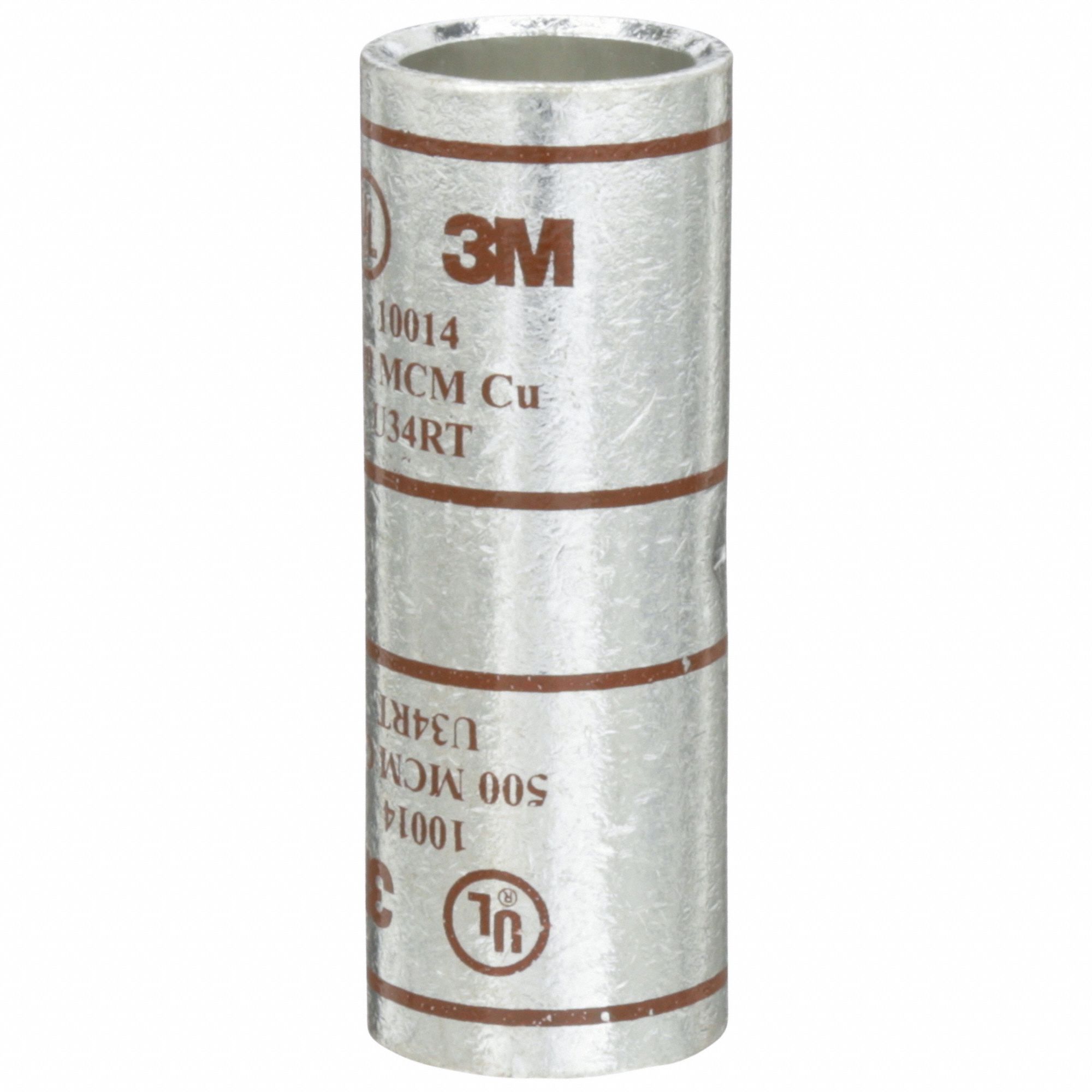 3M, 500 kcmil Wire Size, Brown Code, Open Barrel Splices - 2DTD8|10014 ...