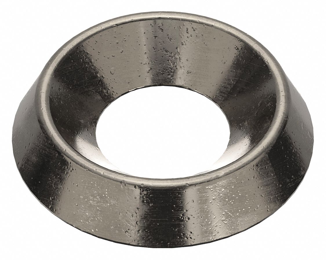Nickel-Plated, Brass, Countersunk Washer - 2DU23|908022-PG - Grainger