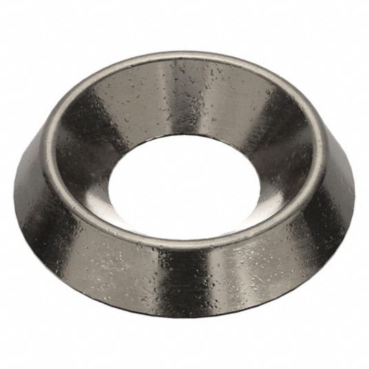 Nickel-Plated, Brass, Countersunk Washer - 2DU23|908022-PG - Grainger