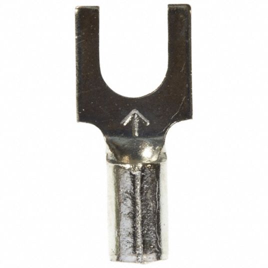 3M, Bare, #8 Stud Size, Fork Terminals - 2DUU5|M14-8FBK - Grainger