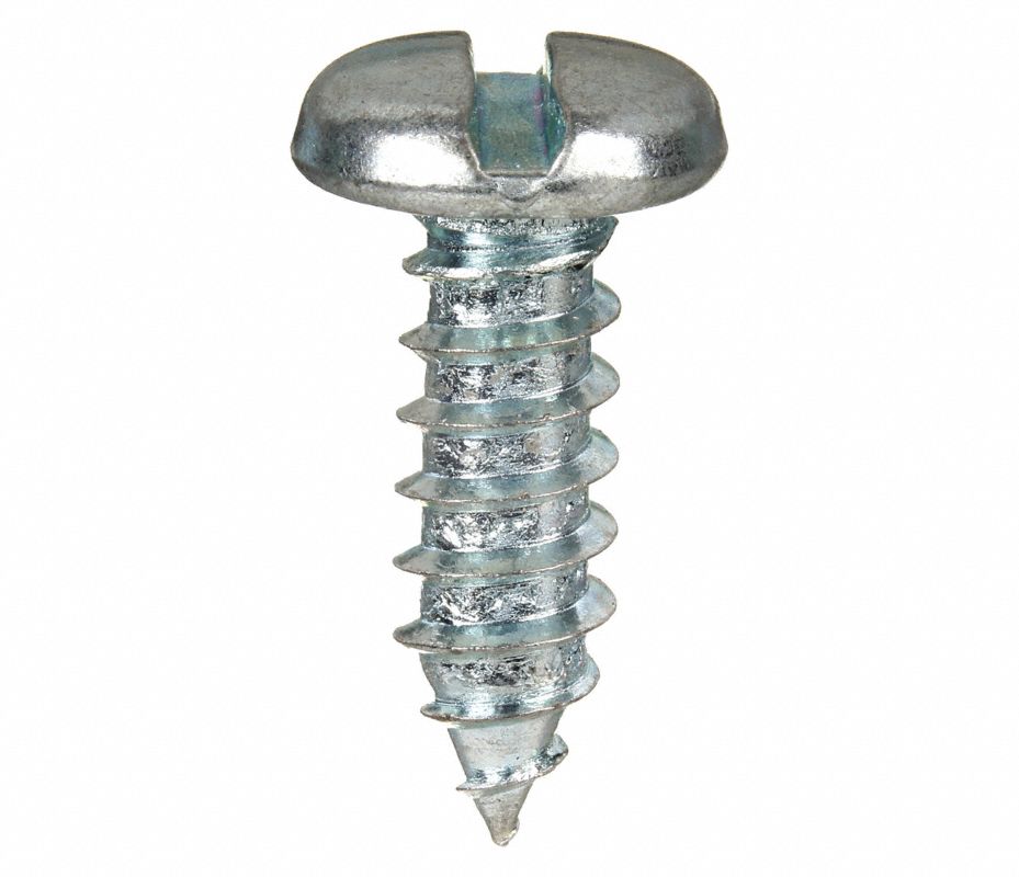 APPROVED VENDOR Tornillo para Lamina 1/2", Material Acero Cementado, Estilo de la Cabeza Pan ...