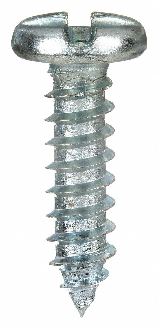 APPROVED VENDOR Tornillo para Lamina 1/2", Material Acero Cementado, Estilo de la Cabeza Pan ...