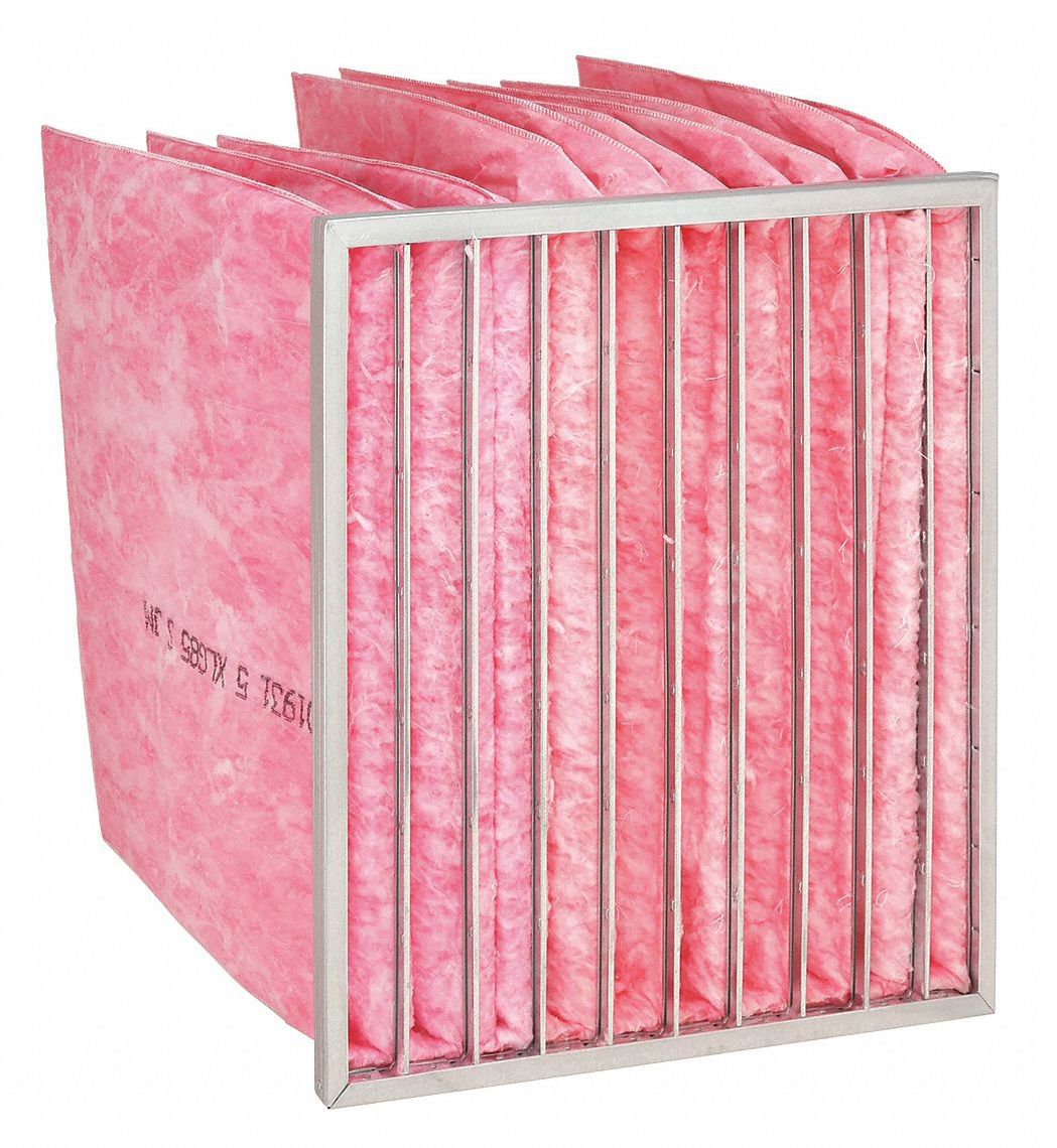 24x24x15 Nominal Filter Size, Pink, Pocket Air Filter - 2GFT7|2GFT7 ...