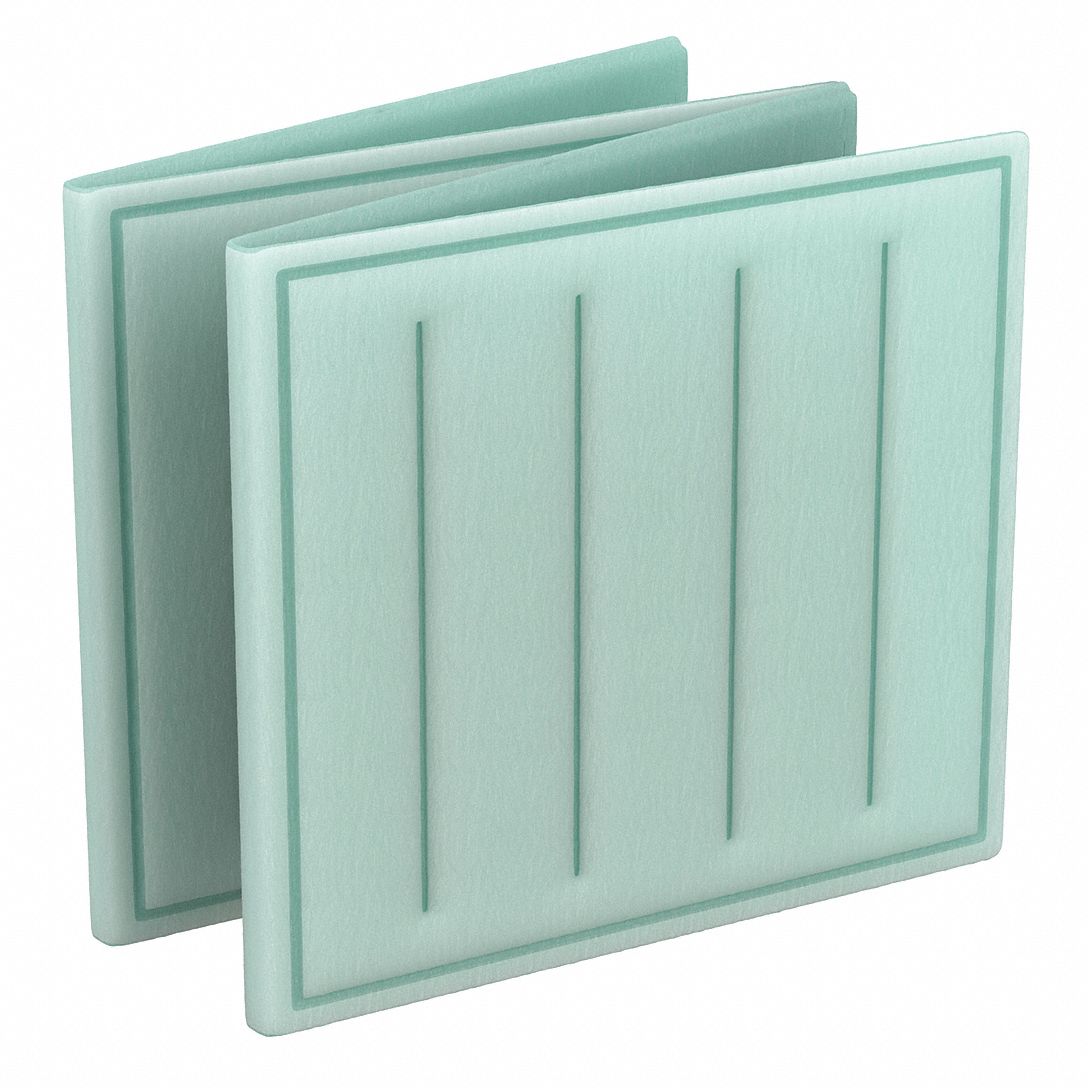 GRAINGER, 25 in x 25 in x 1 in, 25 in Section Wd, Link Air Filter ...