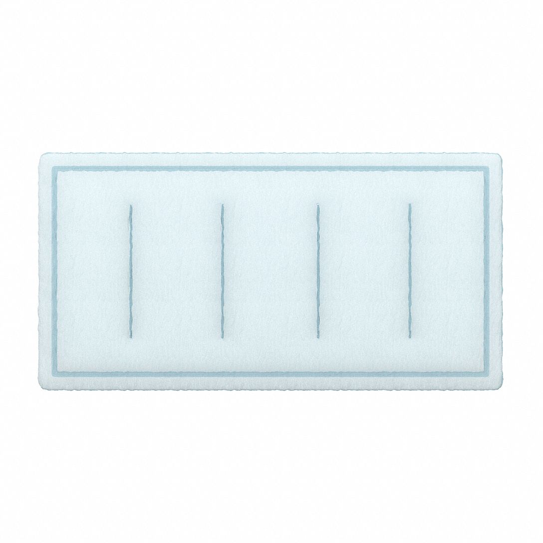 GRAINGER, 12 in x 20 in x 1 in, 20 in Section Wd, Ring Panel Air Filter ...