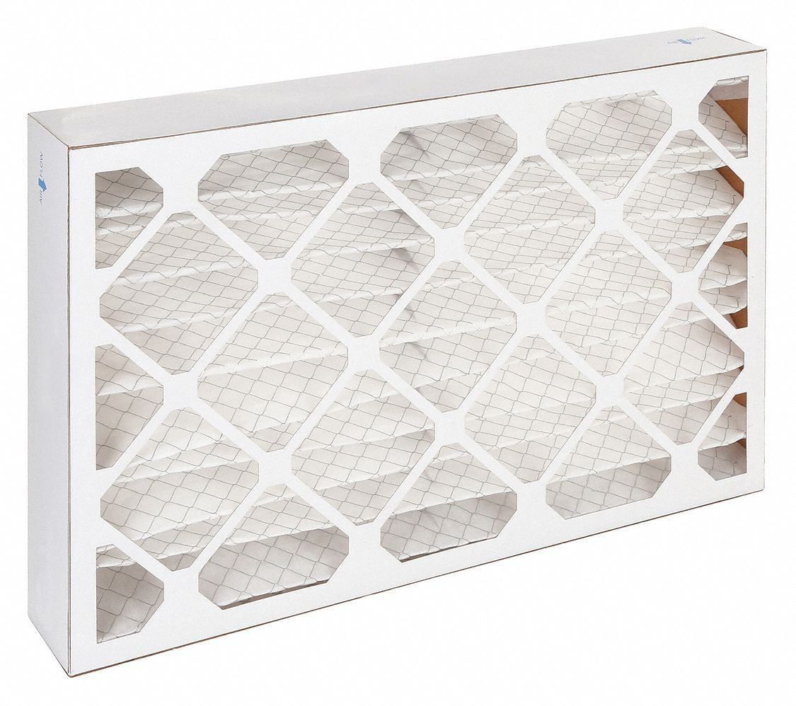 GRAINGER, 16 in x 25 in x 4 in, MERV 8, Pleated Air Filter - 6B949 ...