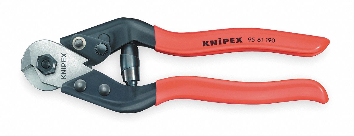 Wire Rope Cutter, 7 1/2 in Overall Length - Grainger