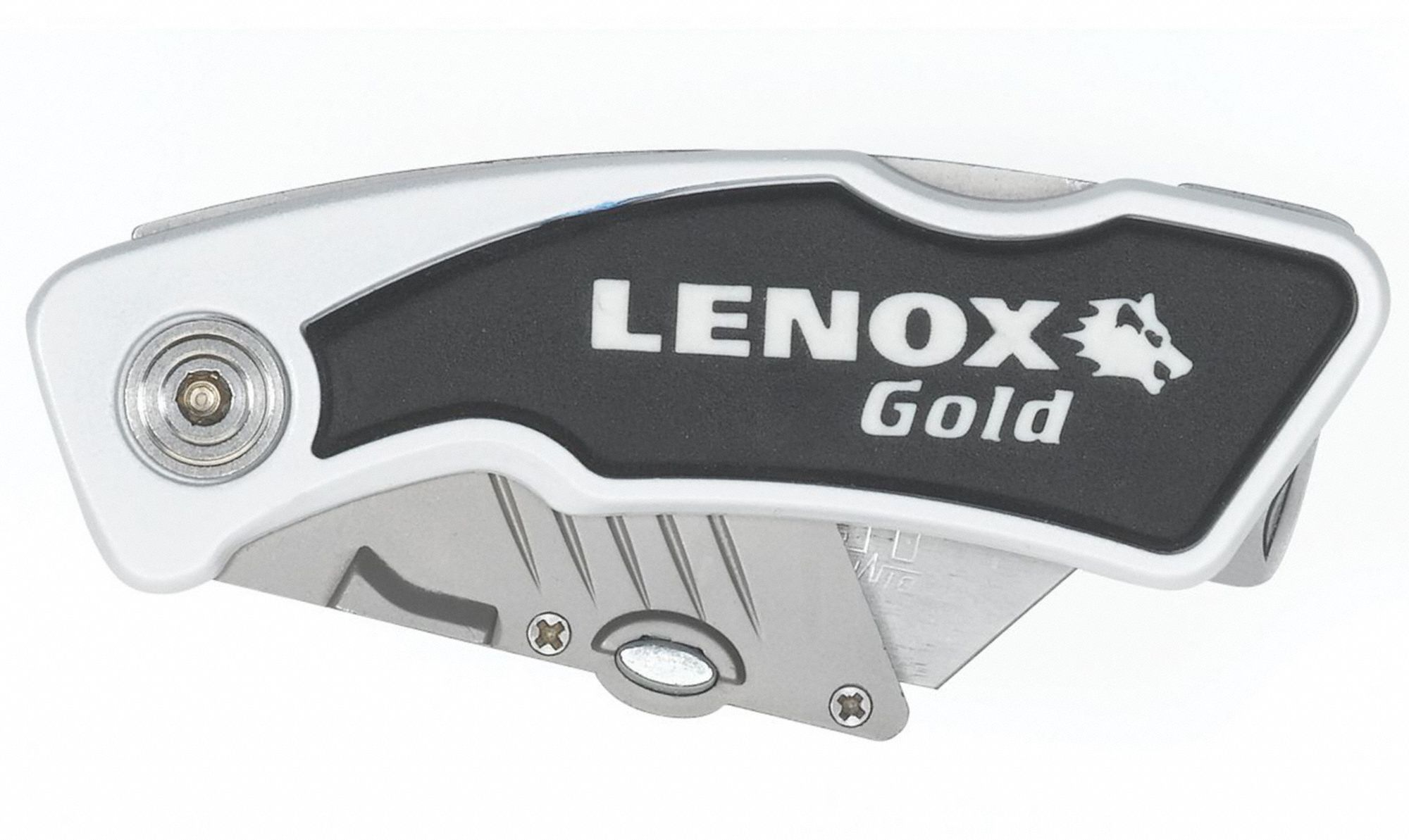 LENOX Folding Locking Utility Knife: Steel, Rubber, 1 Blades Included ...
