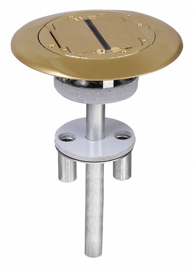 HUBBELL WIRING DEVICE-KELLEMS, Round, (3) 3/4 in For Conduit Sizes ...