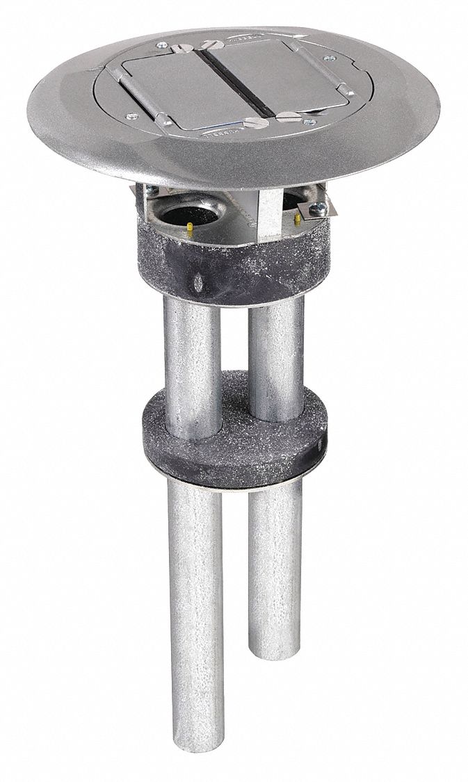 HUBBELL WIRING DEVICE-KELLEMS, Round, (2) 1 in For Conduit Sizes, Fire ...