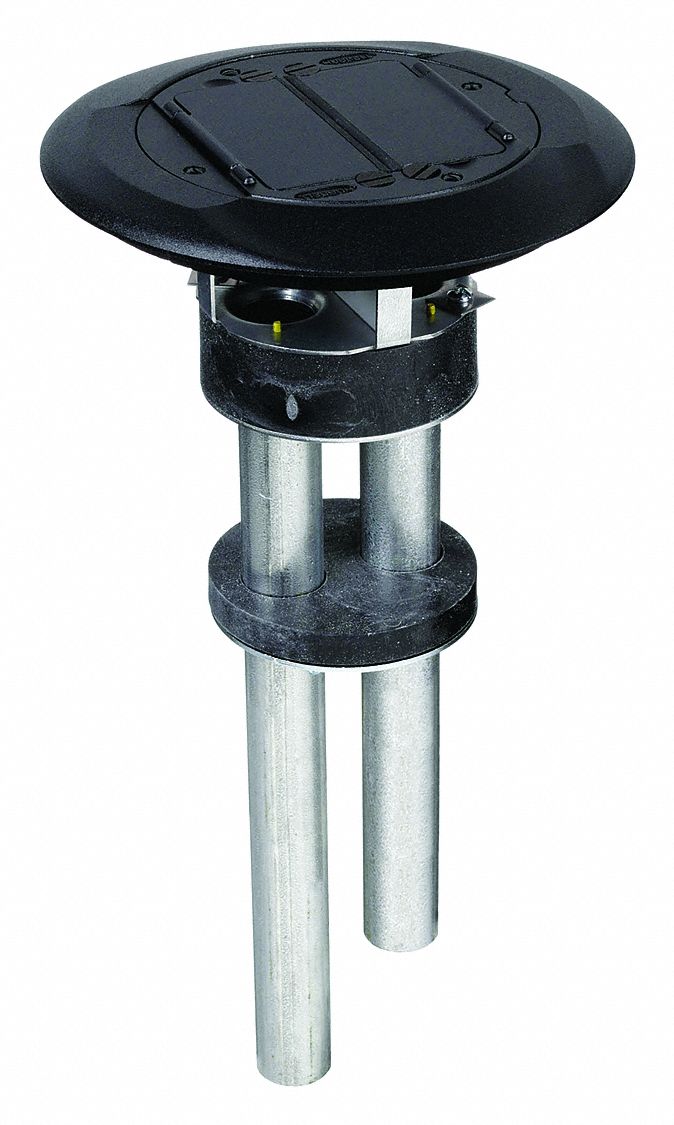 HUBBELL WIRING DEVICE-KELLEMS, Round, (2) 1 in For Conduit Sizes, Fire ...