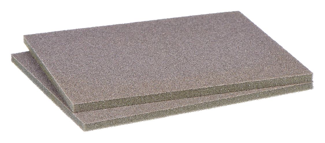 NORTON, 4 1/2 in W x 5 1/2 in L x 3/16 in T, Aluminum Oxide, Contour ...