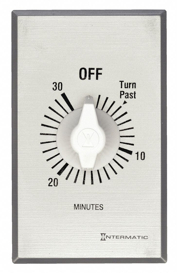 INTERMATIC, 30 min Max, SPST, Spring-Wound Timer - 2E175|FF30MC - Grainger