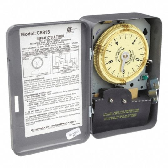INTERMATIC, 10 min, SPDT, Electromechanical Cycle Timer - 2E355|C8815 ...