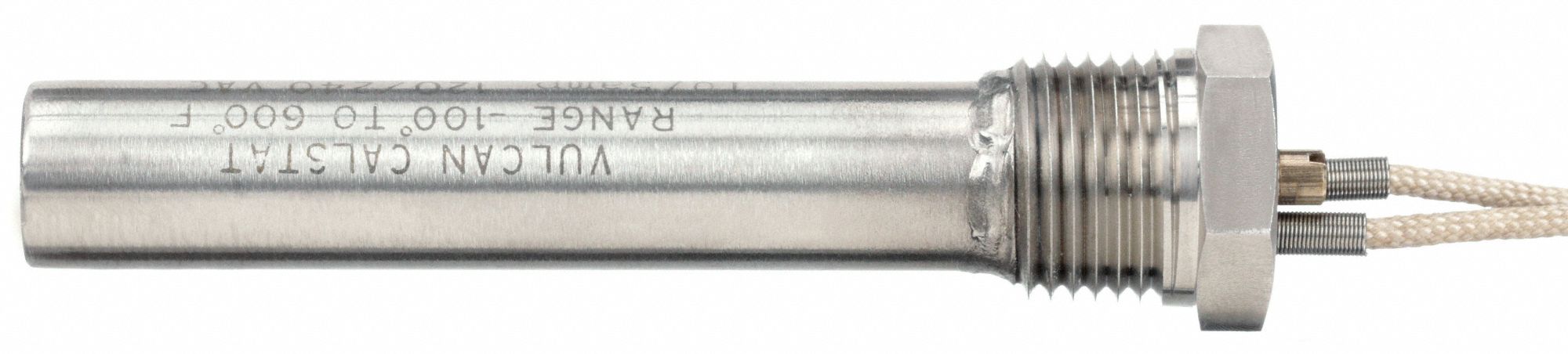 VULCAN Cal-Stat Thermostat: Pipe Thread, Close on Rise, -100° to 600°F ...
