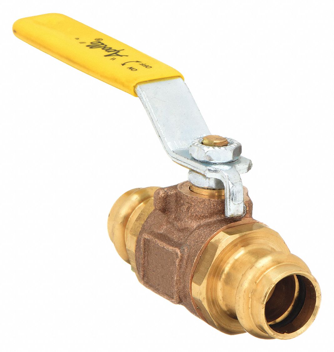 Bronze Ball Valve,Inline,Press,1 in - Grainger