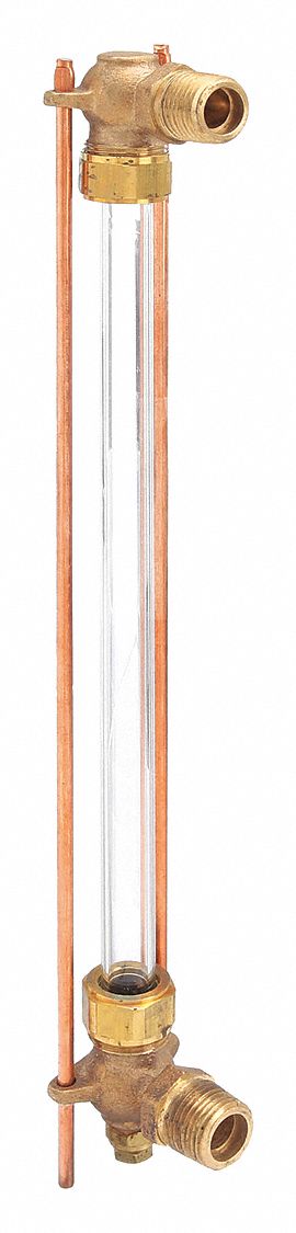 APOLLO, Bronze, 5/8 in Gauge Glass Dia, Expansion Tank Gauge - 2EER7 ...