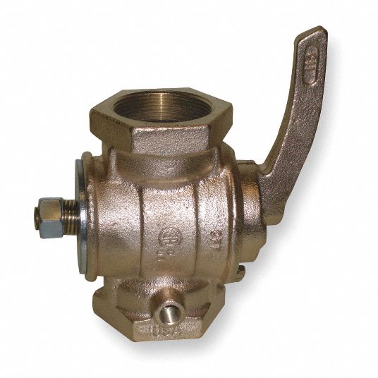 APOLLO Gas Cock: 2-1/2 in x 2-1/2 in Pipe Size, 5 7/8 in Overall Lg ...