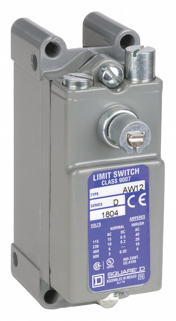 TELEMECANIQUE SENSORS LIMIT SWITCH, ROLLER LEVER, METALLIC, 9007AW, NO ...