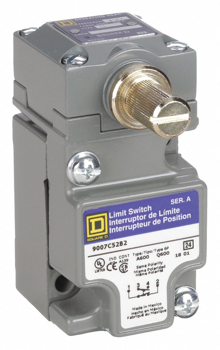 TELEMECANIQUE SENSORS, Metallic, Plug-In, Plug-In Limit Switch - 2EF74 ...