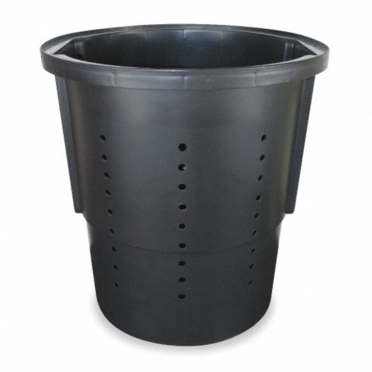 LITTLE GIANT Sump Basin: 18 gal Capacity, Polyethylene, 1/2 in Outlet ...