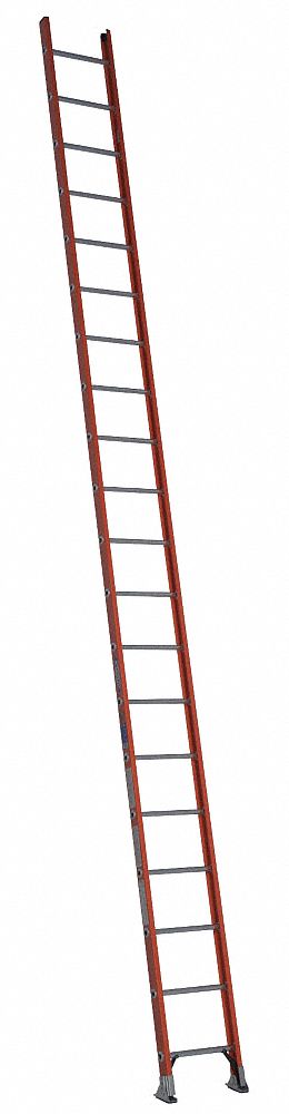 WERNER, 20 ft Ladder Size, Fiberglass, Straight Ladder - 2EJG7|D6220-1 ...
