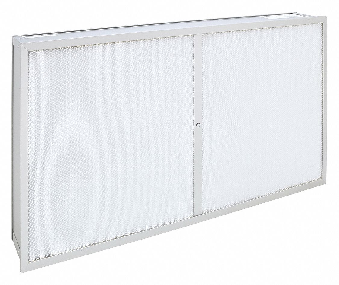 GRAINGER, 24 in x 48 in x 7 in, 99.99% Filter Efficiency, HEPA Ducted ...
