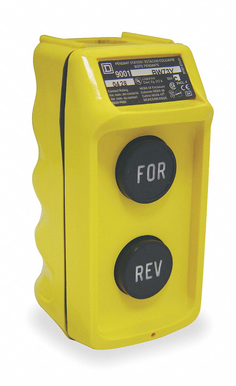 SQUARE D, Push Button, (1) Momentary, Pendant Control Station - 2EK45 ...