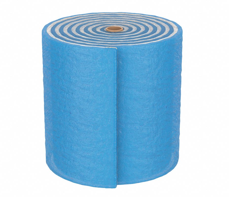 GRAINGER Rollo de Filtro de Aire Poliéster Azul/Blanco MERV 8 12"x45 ...