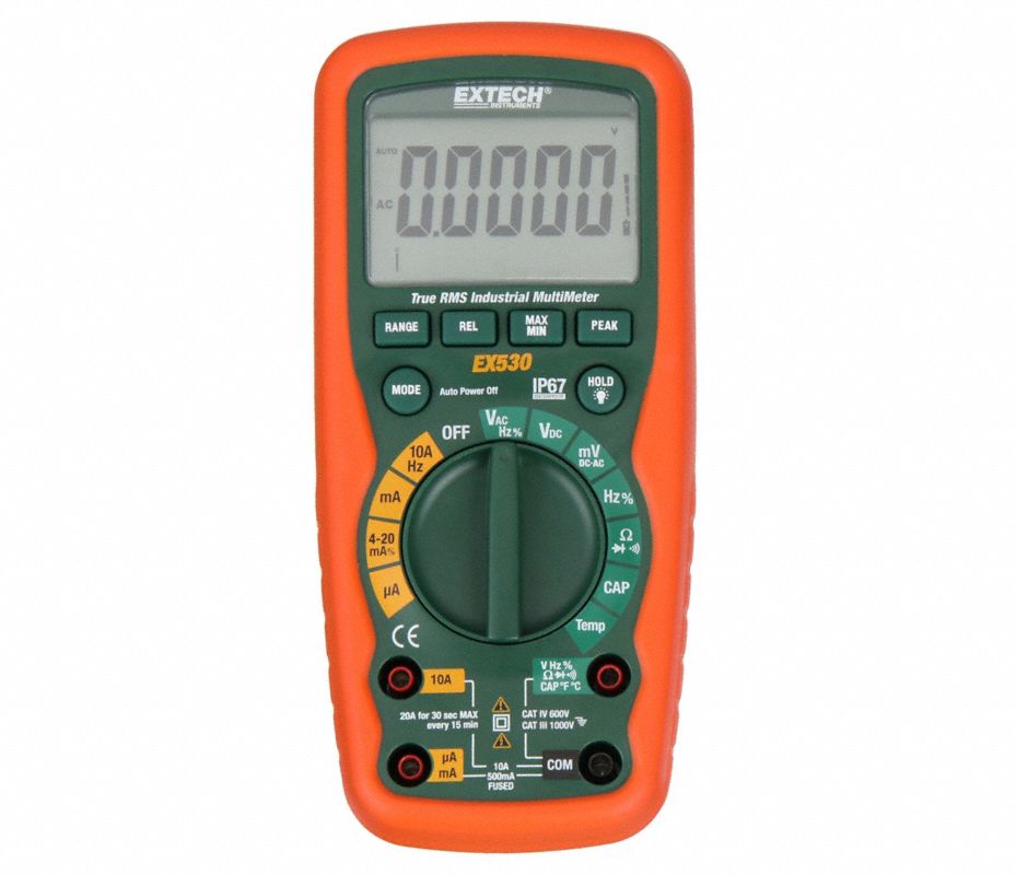 EXTECH Multímetro Digital EXTECH® EX530 1000V 20A 40,000 conteos ...