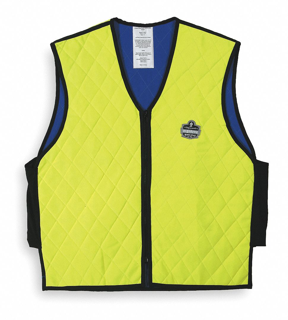 CHILL-ITS BY ERGODYNE, Evaporative - Soak, XL, Cooling Vest - 2EMK9 ...