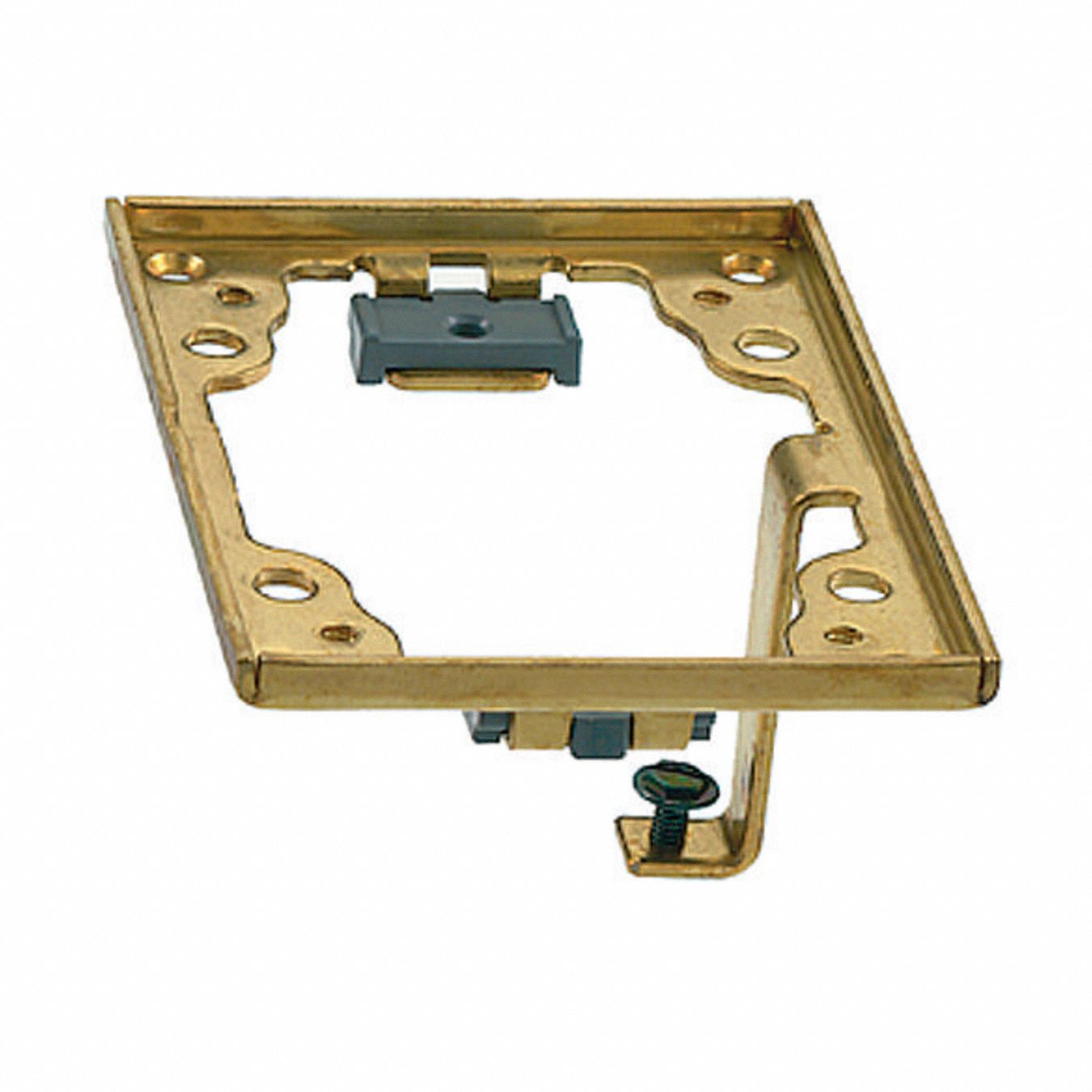 HUBBELL WIRING DEVICE-KELLEMS Adapter Frame with Ground Lug: Brass ...