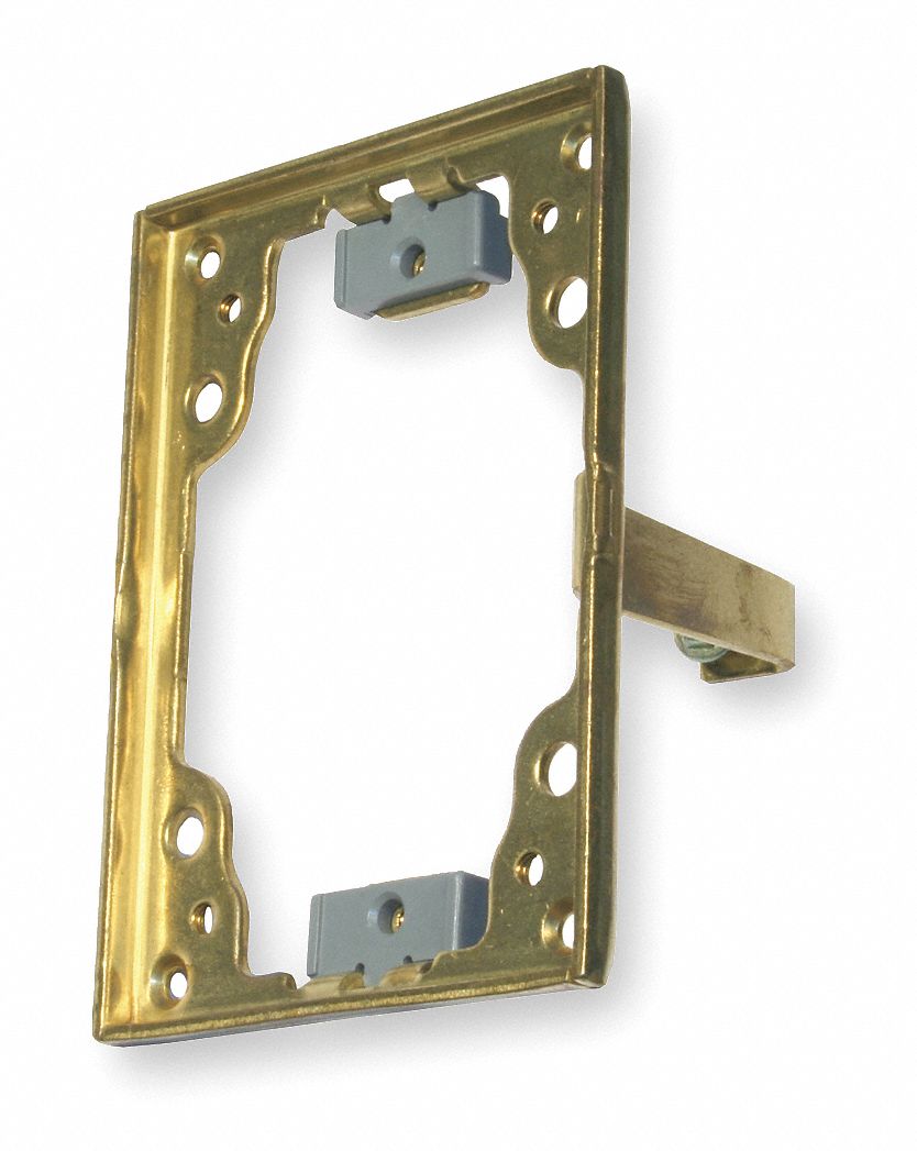 HUBBELL WIRING DEVICE-KELLEMS Adapter Frame with Ground Lug: Brass ...