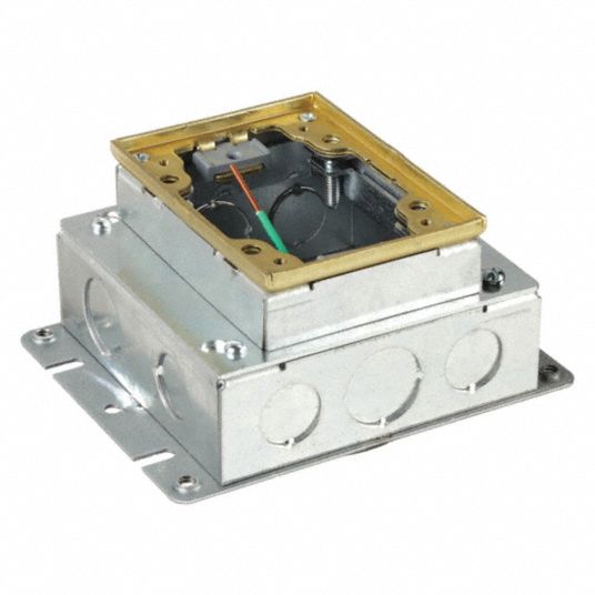 HUBBELL WIRING DEVICE-KELLEMS, Rectangular, 1/2 in/3/4 in For Conduit ...